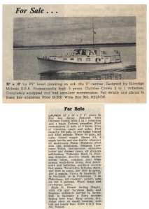 Tainui | waitematawoodys.com #1 for classic wooden boat stories, info ...