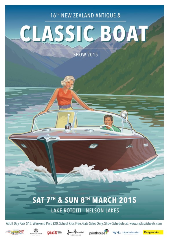 Poster artwork A2 | waitematawoodys.com #1 for classic wooden boat ...