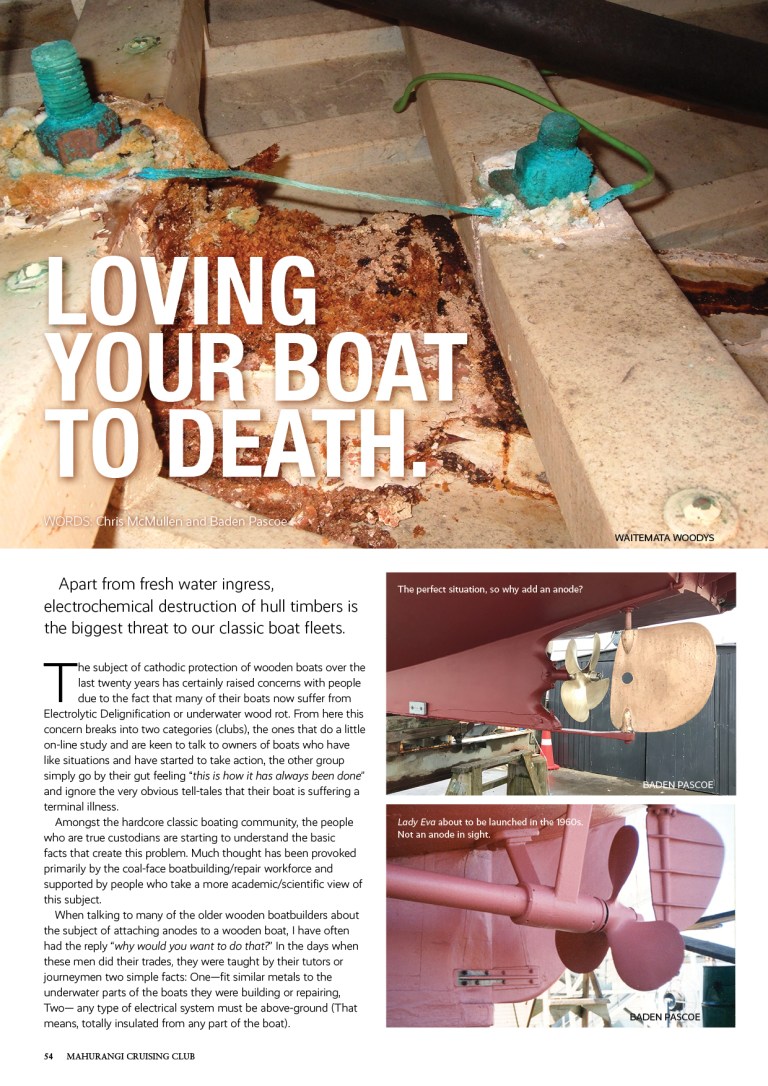 LOVING YOUR BOAT TO DEATH – Electro-chemical Destruction / Underwater ...