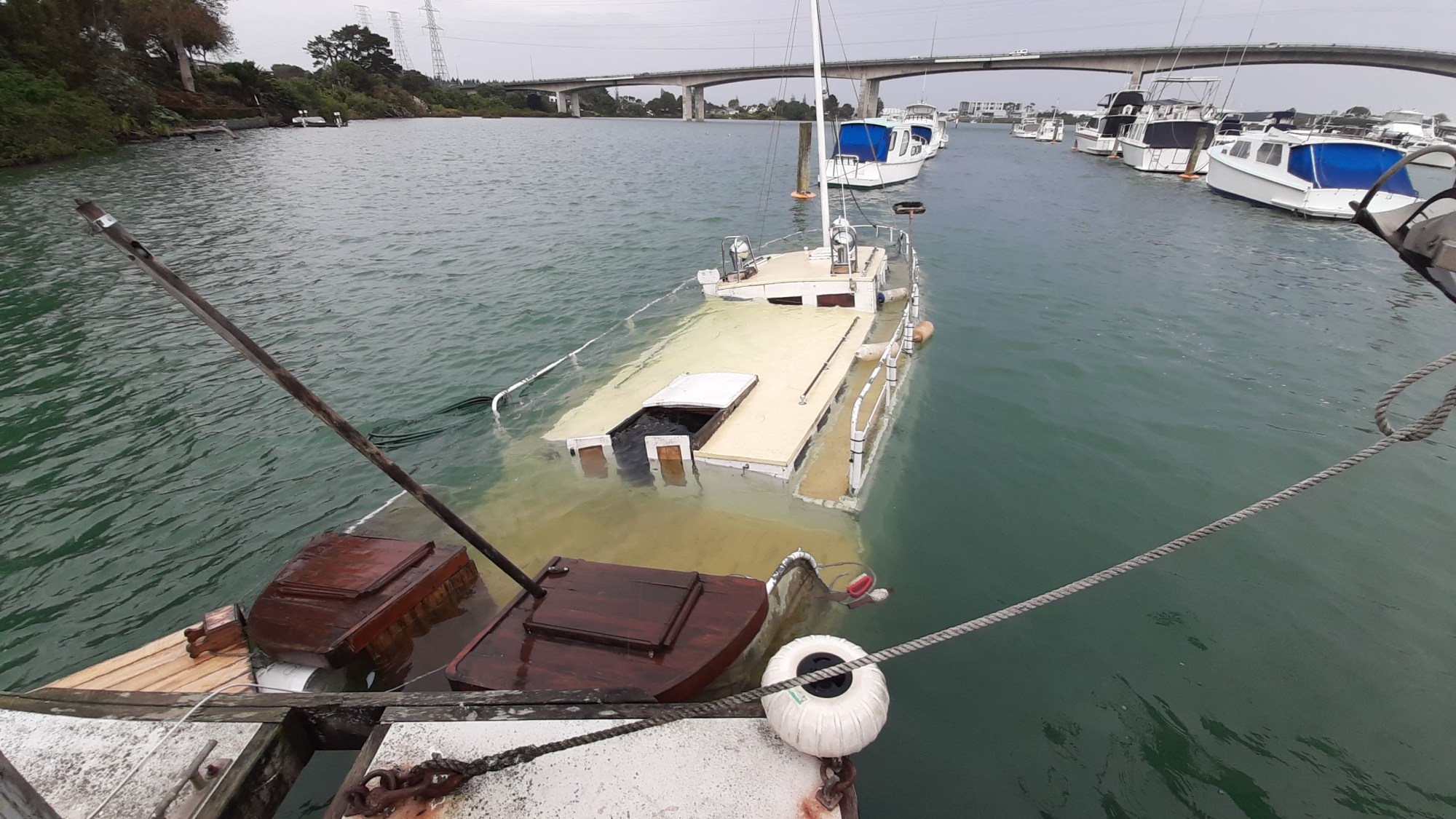 LADY AVA – Unseen Sinking Photo | waitematawoodys.com #1 for classic ...