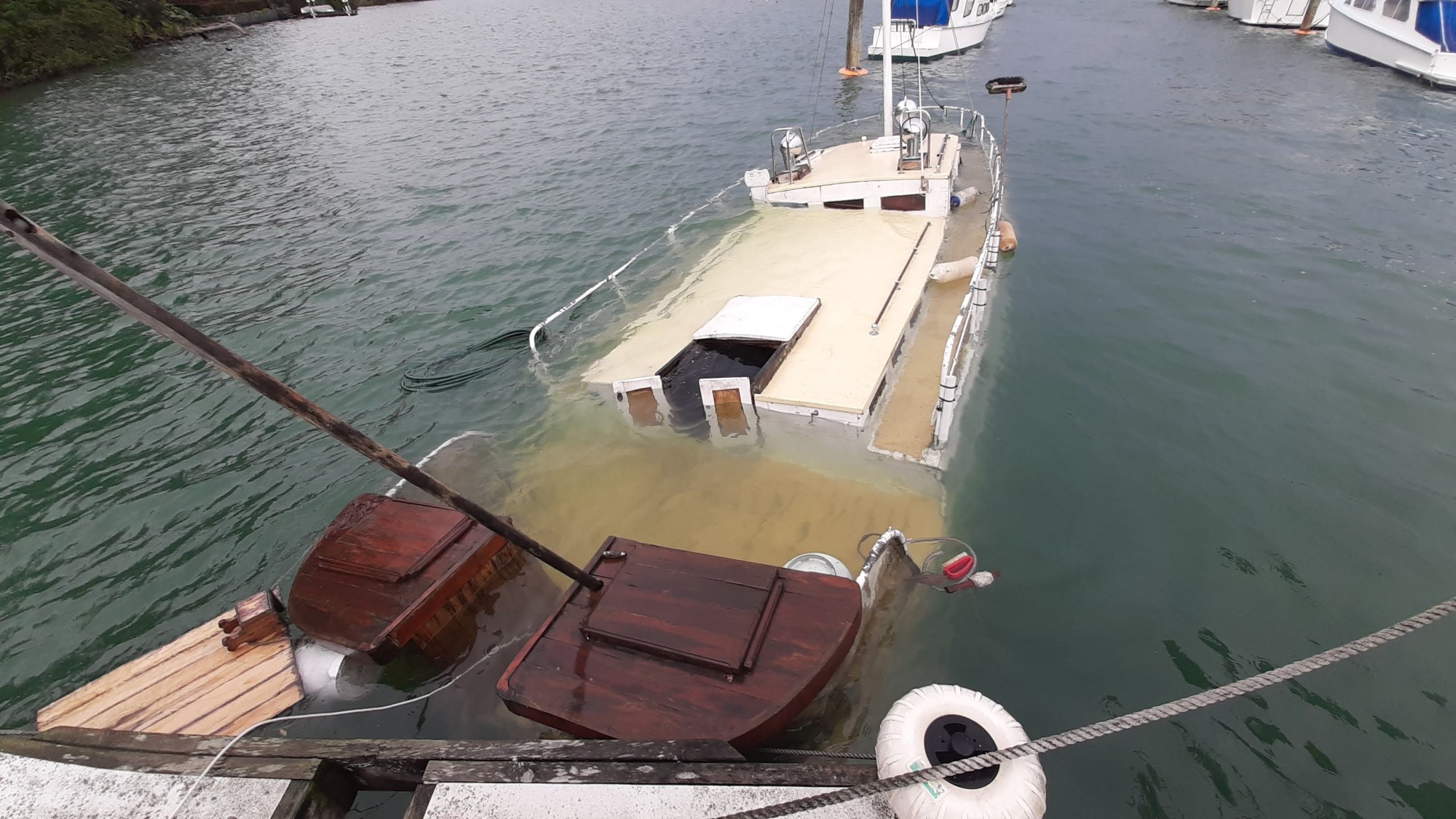 LADY AVA – Unseen Sinking Photo | waitematawoodys.com #1 for classic ...