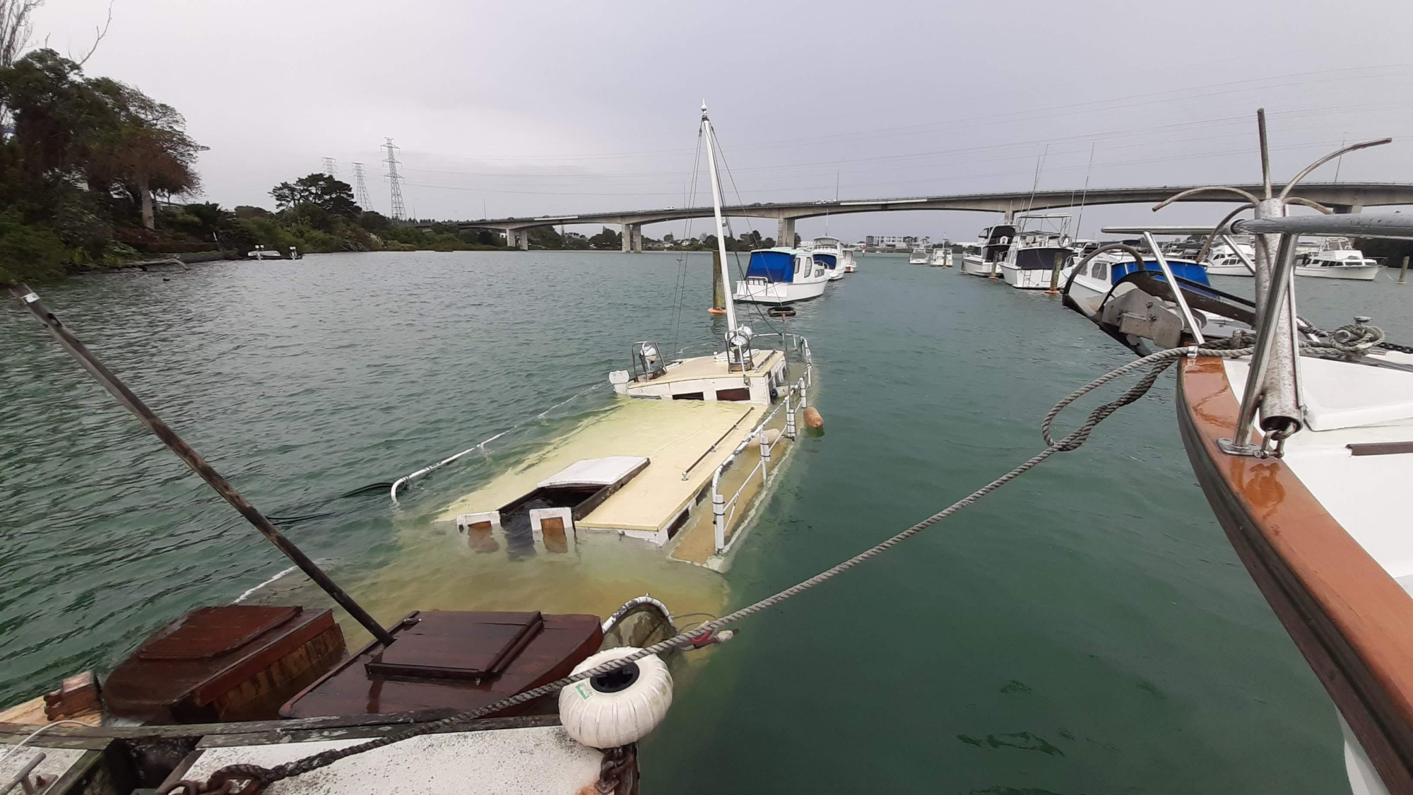 LADY AVA – Unseen Sinking Photo | waitematawoodys.com #1 for classic ...