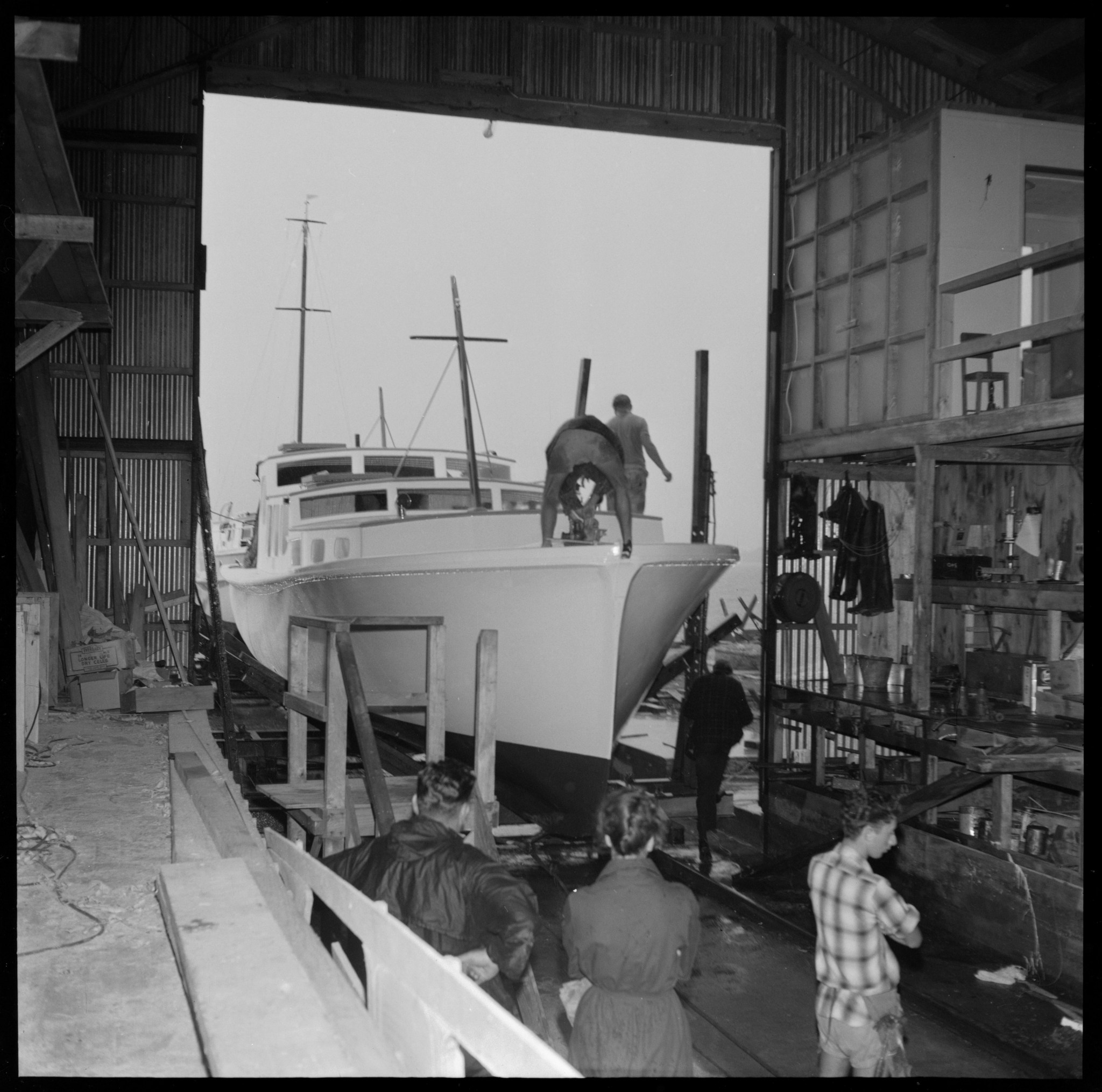 NORSEMAN Launch Day | waitematawoodys.com #1 for classic wooden boat ...