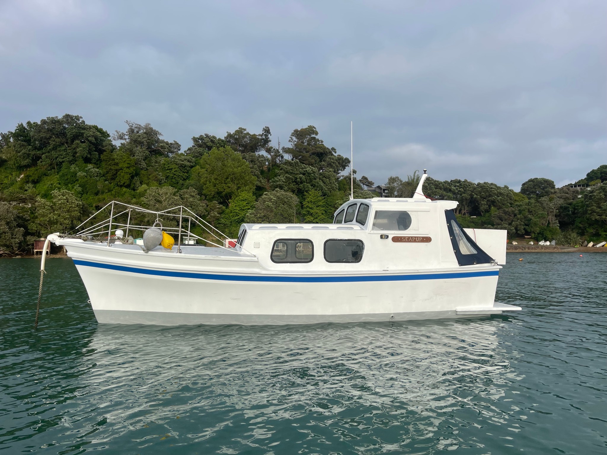 SEAPUP – CLASSIC WOODY MOORED AT WAIHEKE ISAND | waitematawoodys.com #1 ...